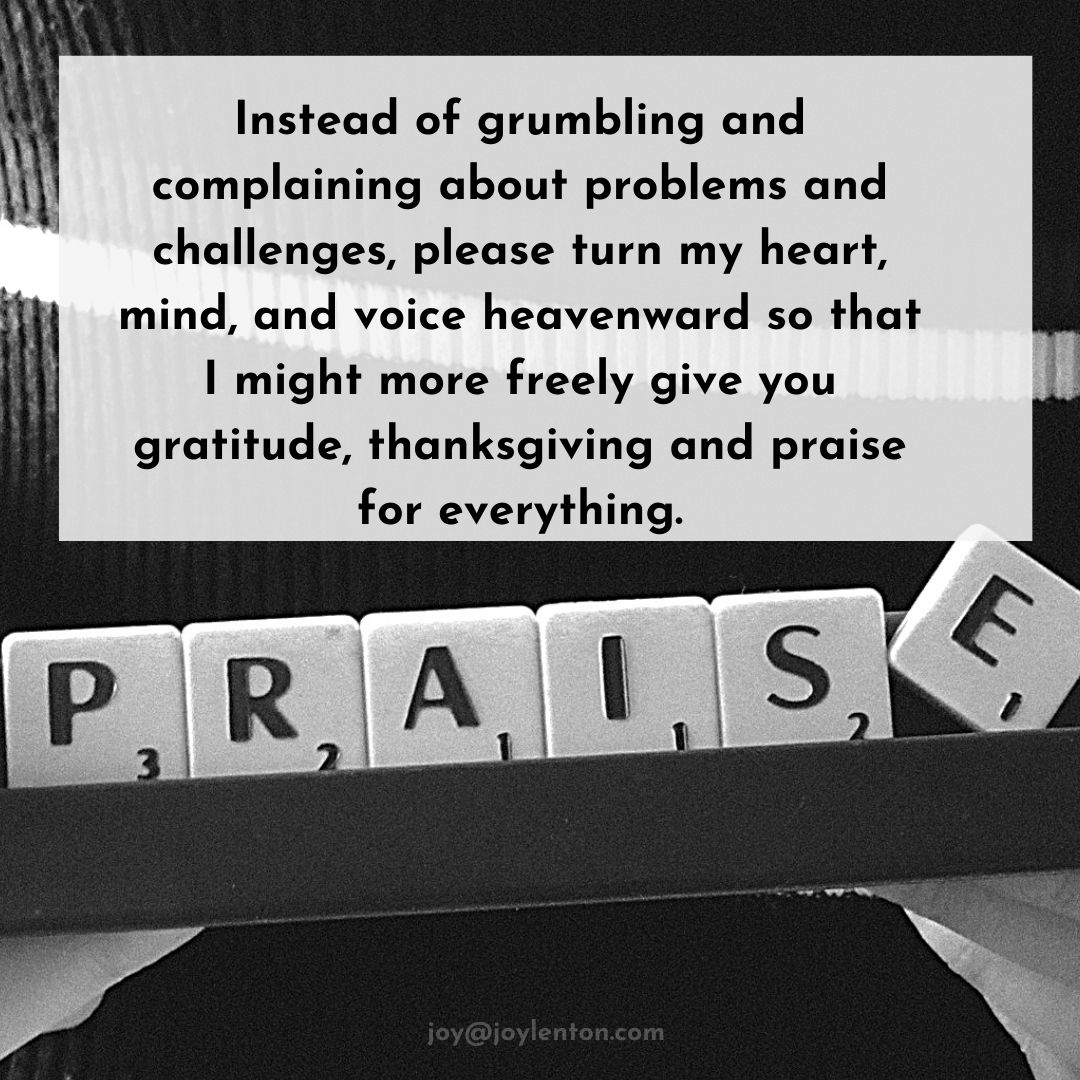 praise: how thanks and praise enlarge our gratitude to God – Words of Joy